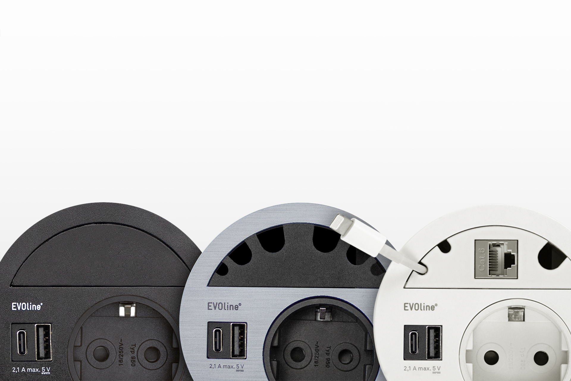 EVOline® Circle80 - The three-in-one socket outlet for furniture ...