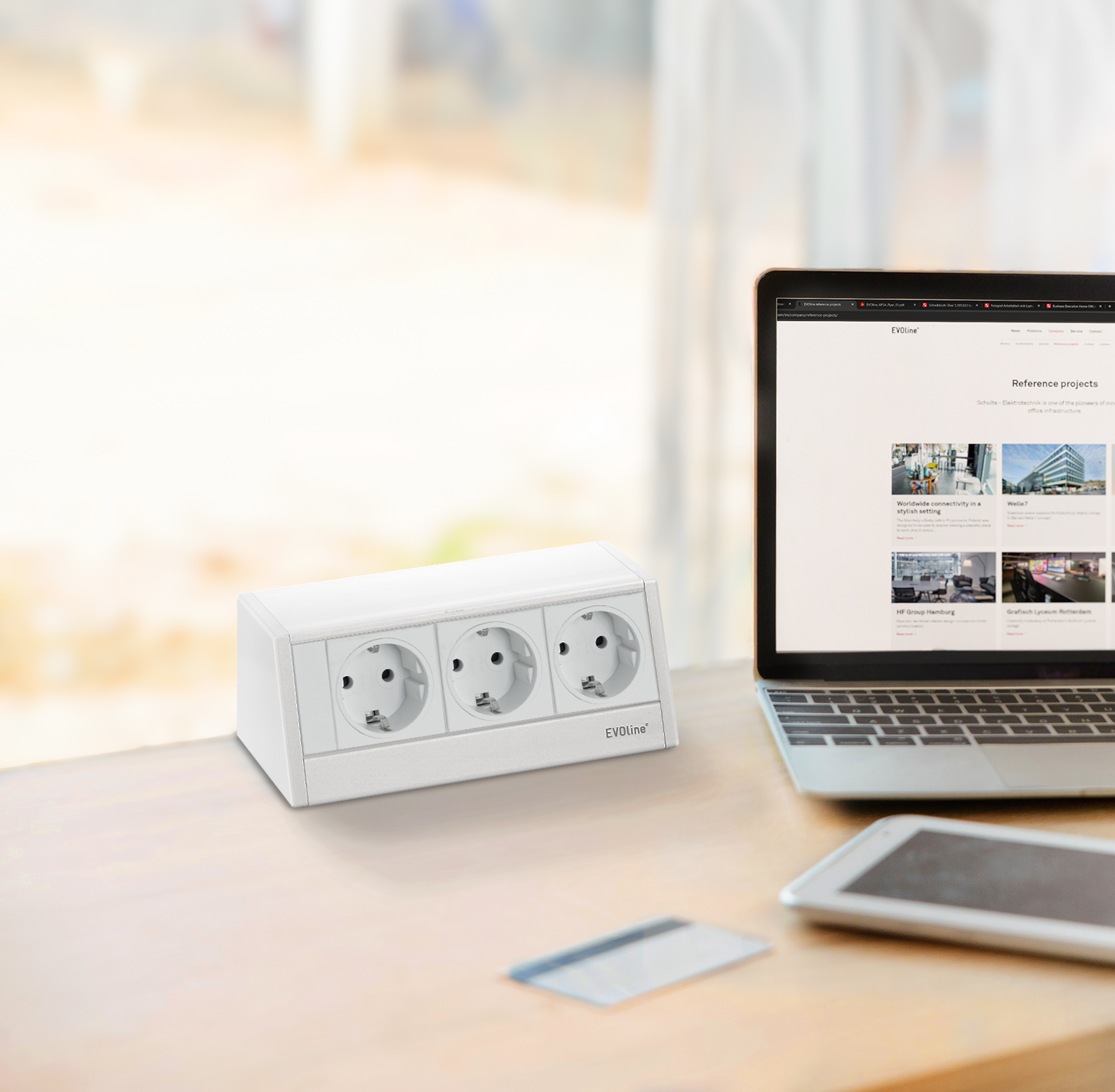 EVOline® R-Dock - power strip with angled front – EVOline®
