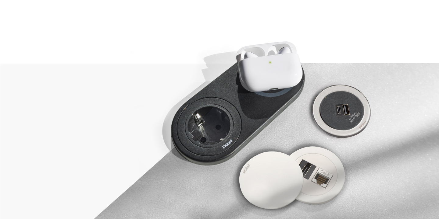 EVOline® - Power and data sockets for furniture of the future