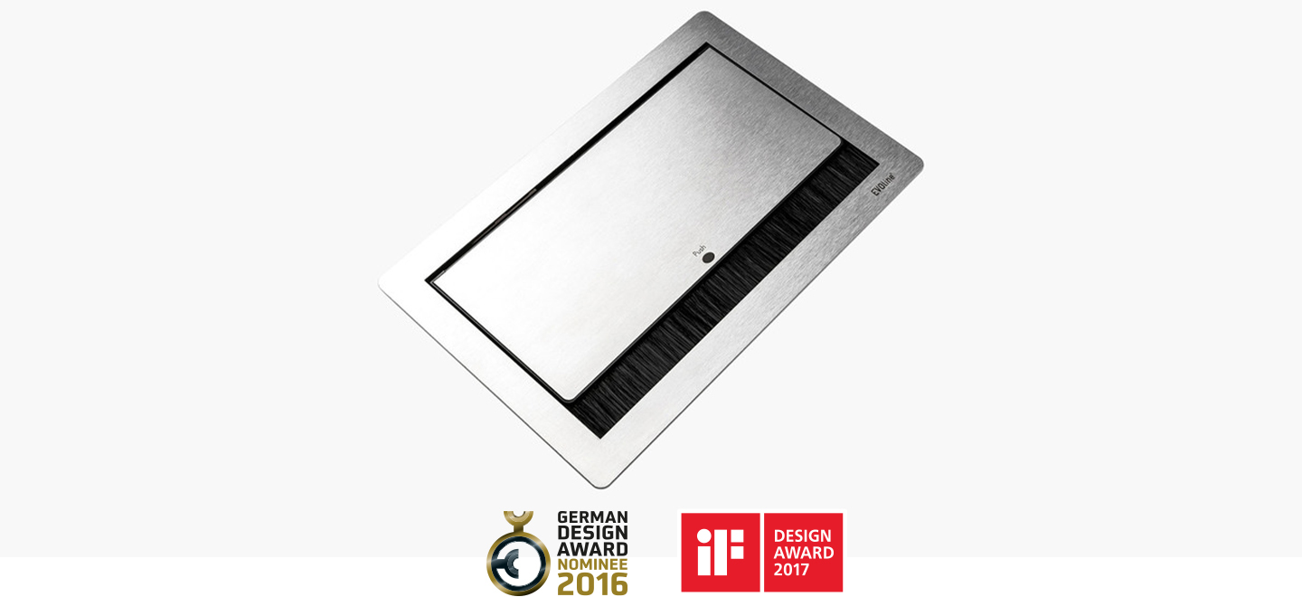EVOline® FlipTop Push - The configurable connector strip that hides ...